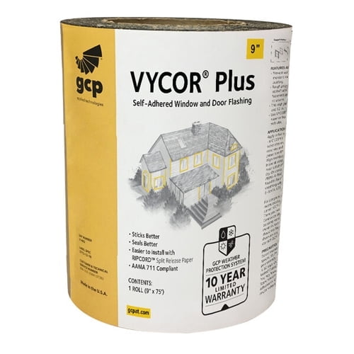 Grace Vycor Plus Self Adhered Window and Door Flashing - Walmart.com