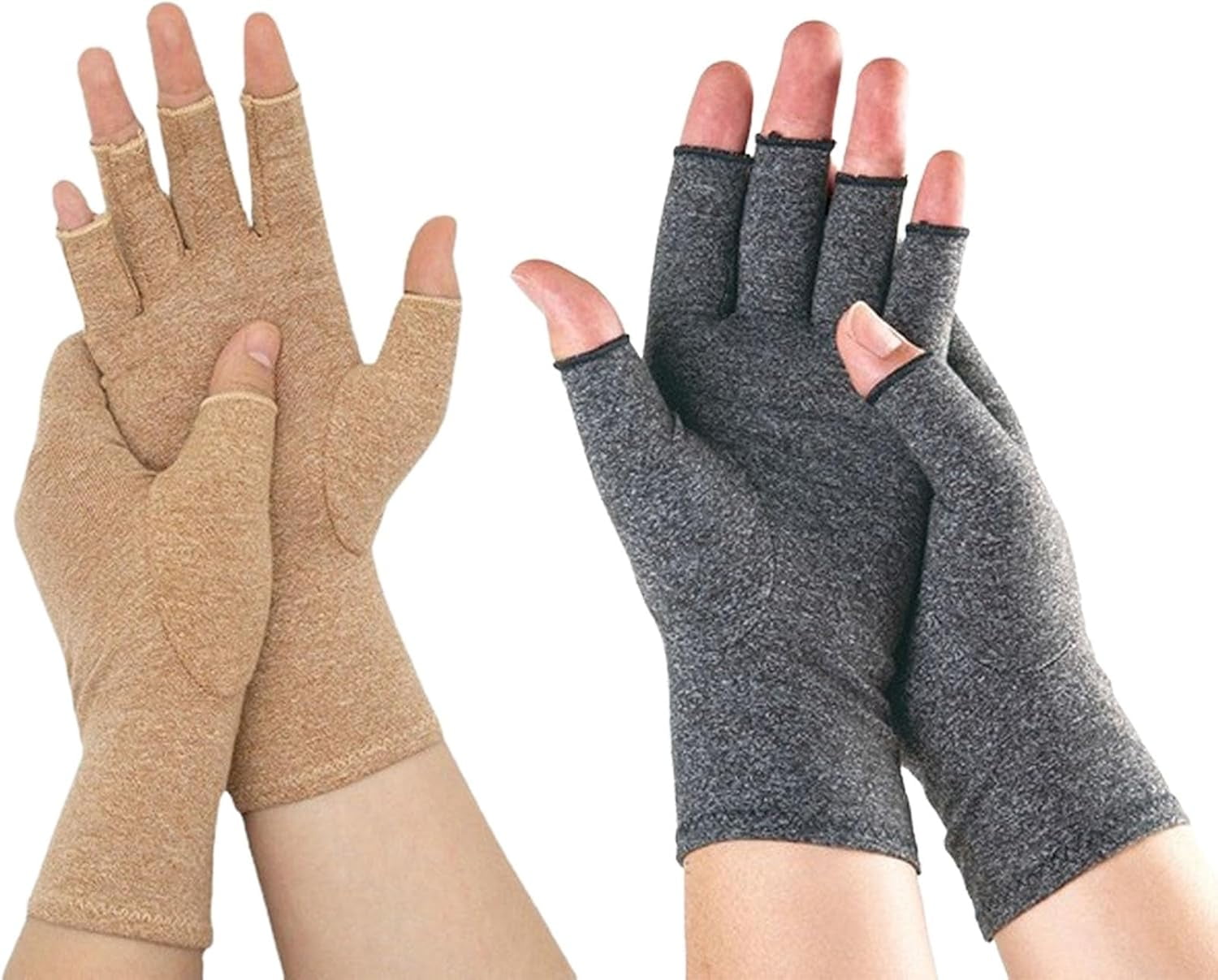 Grace and ABEL Compression Gloves, Fingerless Compression Gloves ...