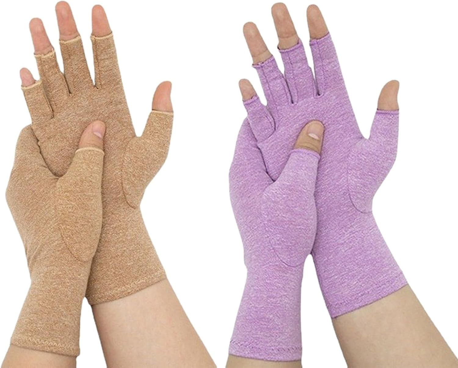 Grace and ABEL Compression Gloves, Fingerless Compression Gloves ...