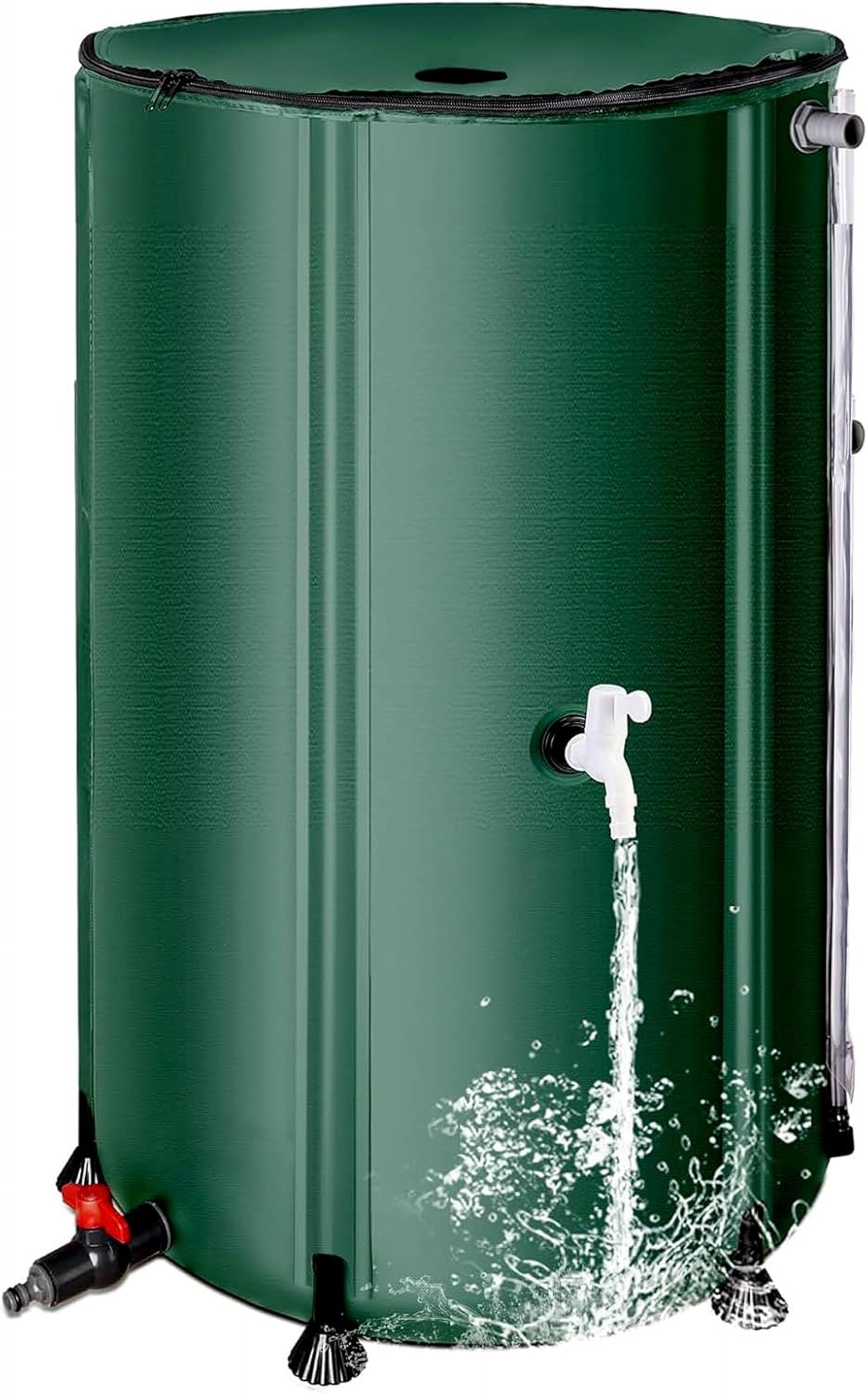 GraceHome-US 100 Gallon Collapsible Rain Barrel, Portable Rain Barrels ...