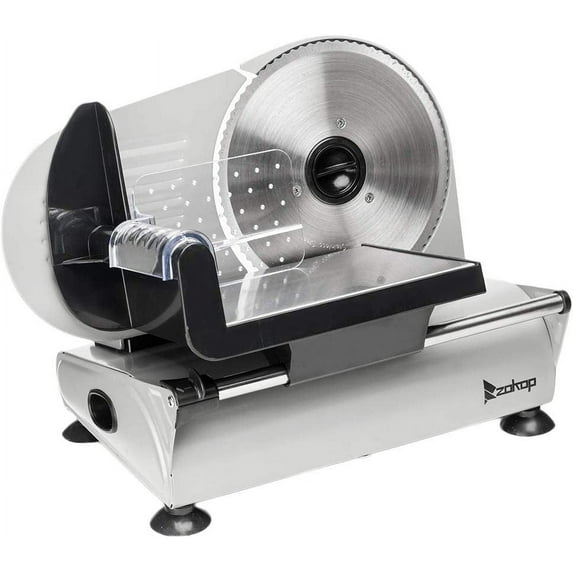GraceHome-US Meat Slicer, 7.5 inch Electric Food Slicer, 150W Frozen ...