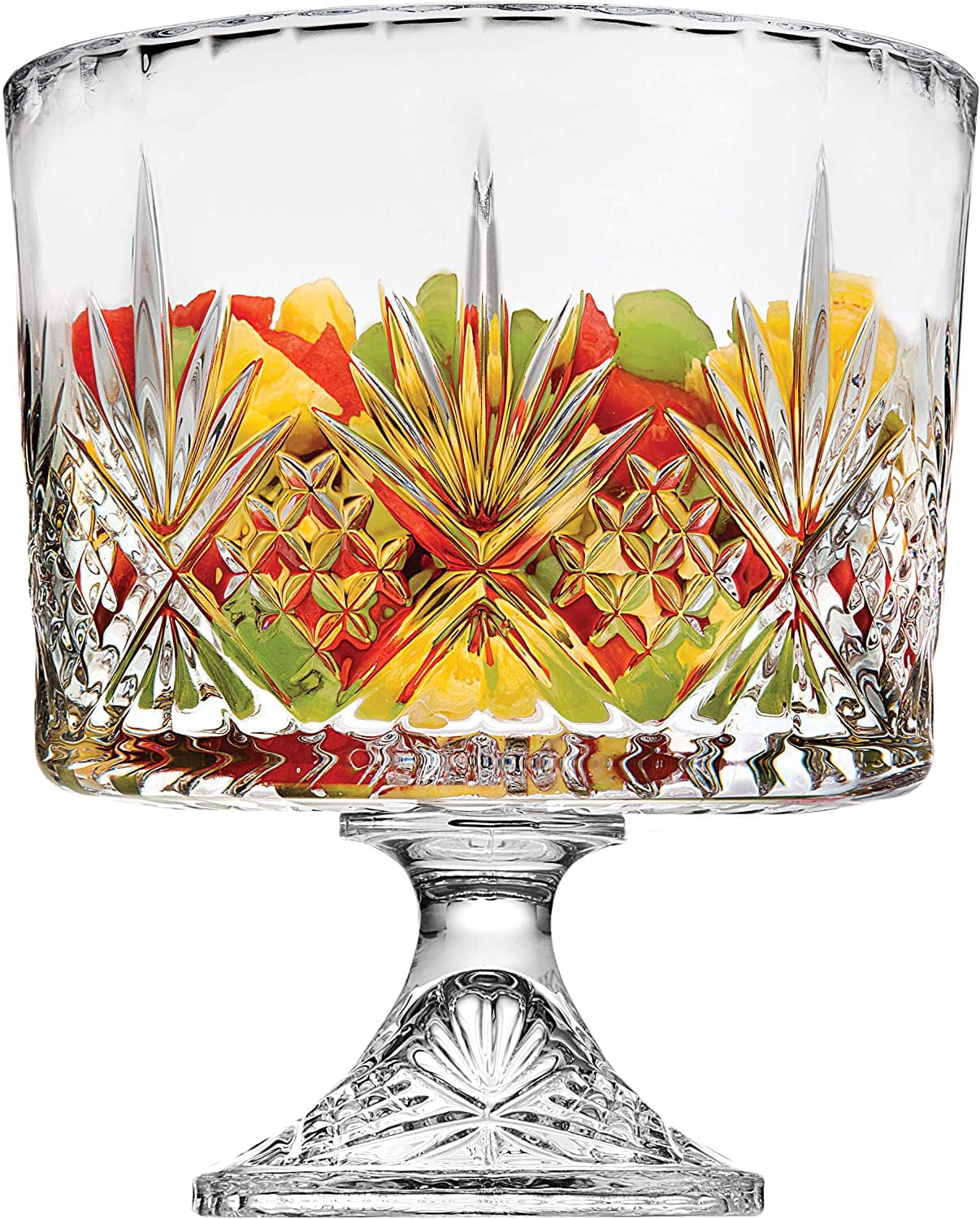 GraceHome-US Trifle Bowl, Fruit Bowl, Crystal Glass Footed Trifle Bowls ...