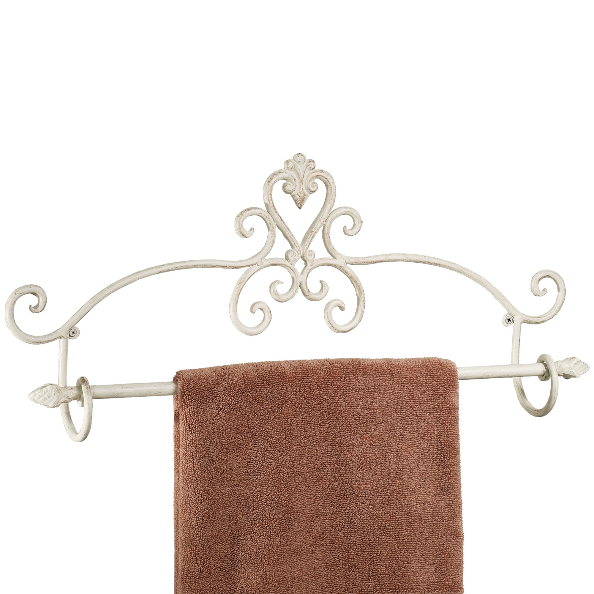 Graceful Aldabella Scroll Wall Mount Towel Bar Creamy Gold 24 ...