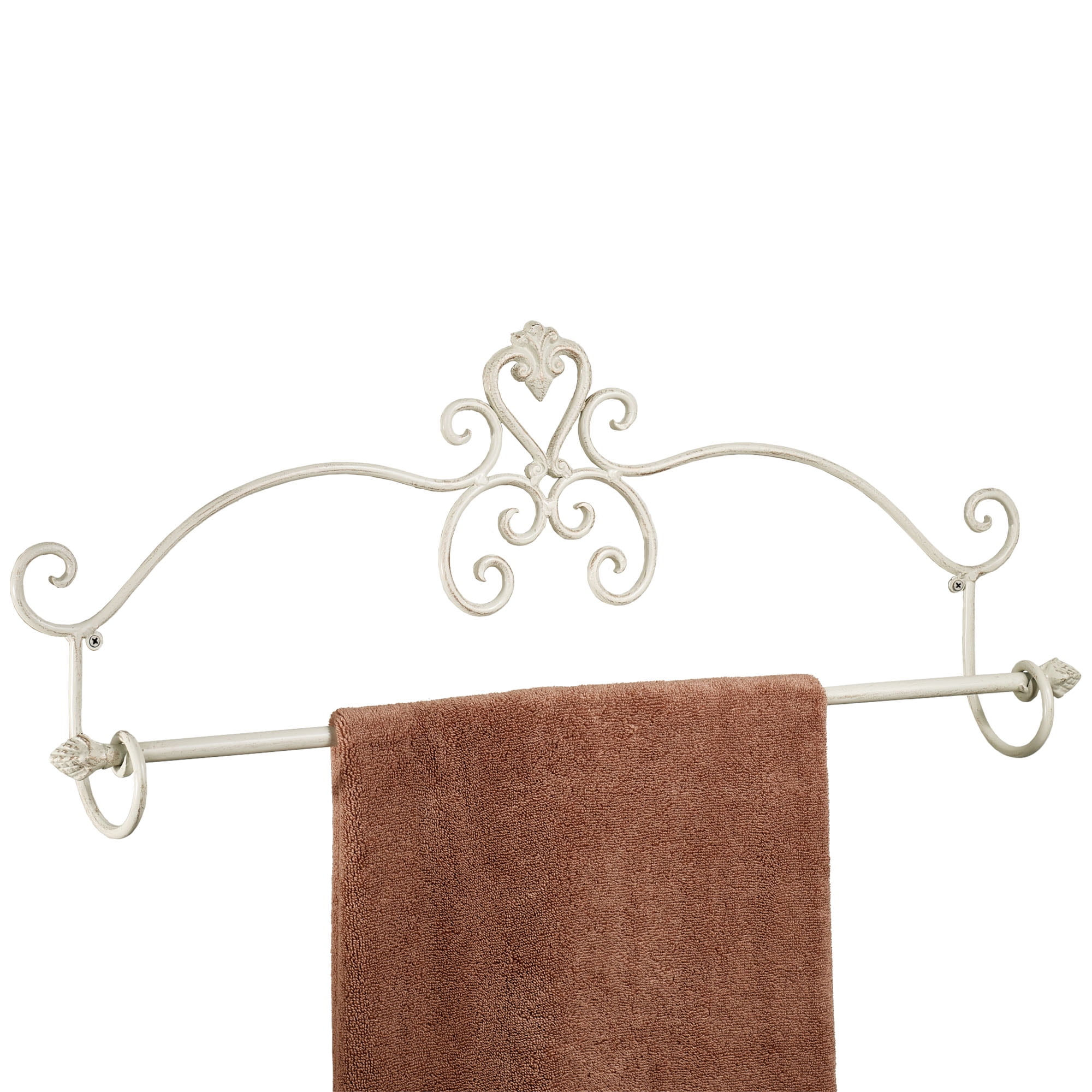 Graceful Aldabella Scroll Wall Mount Towel Bar Creamy Gold 30 ...