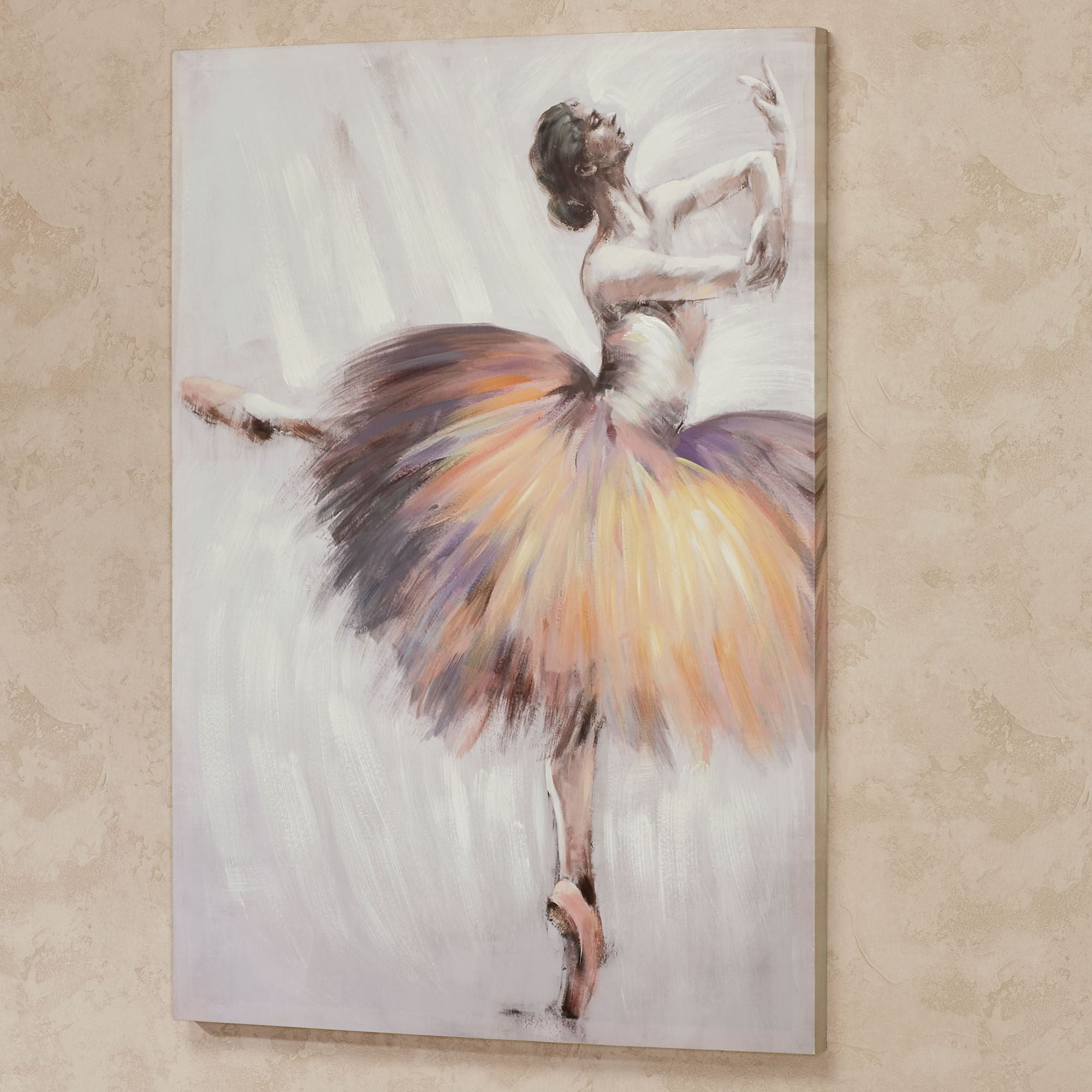 Graceful Ballerina Dancer Canvas Wall Art 40 Inches High - Walmart.com
