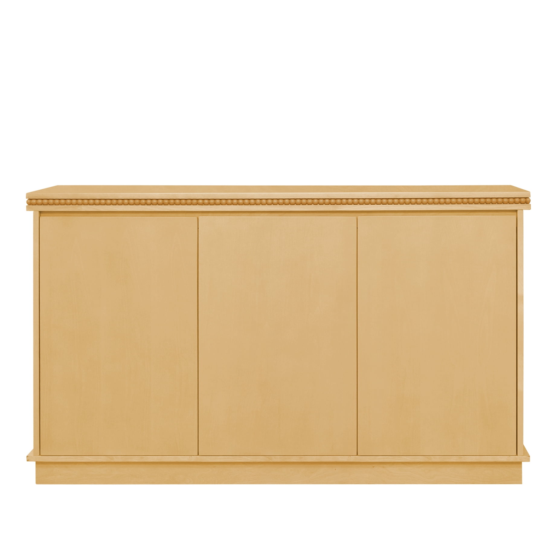 Graceful Beaded Trim Sideboard - Charming Wooden Storage Cabinet For ...