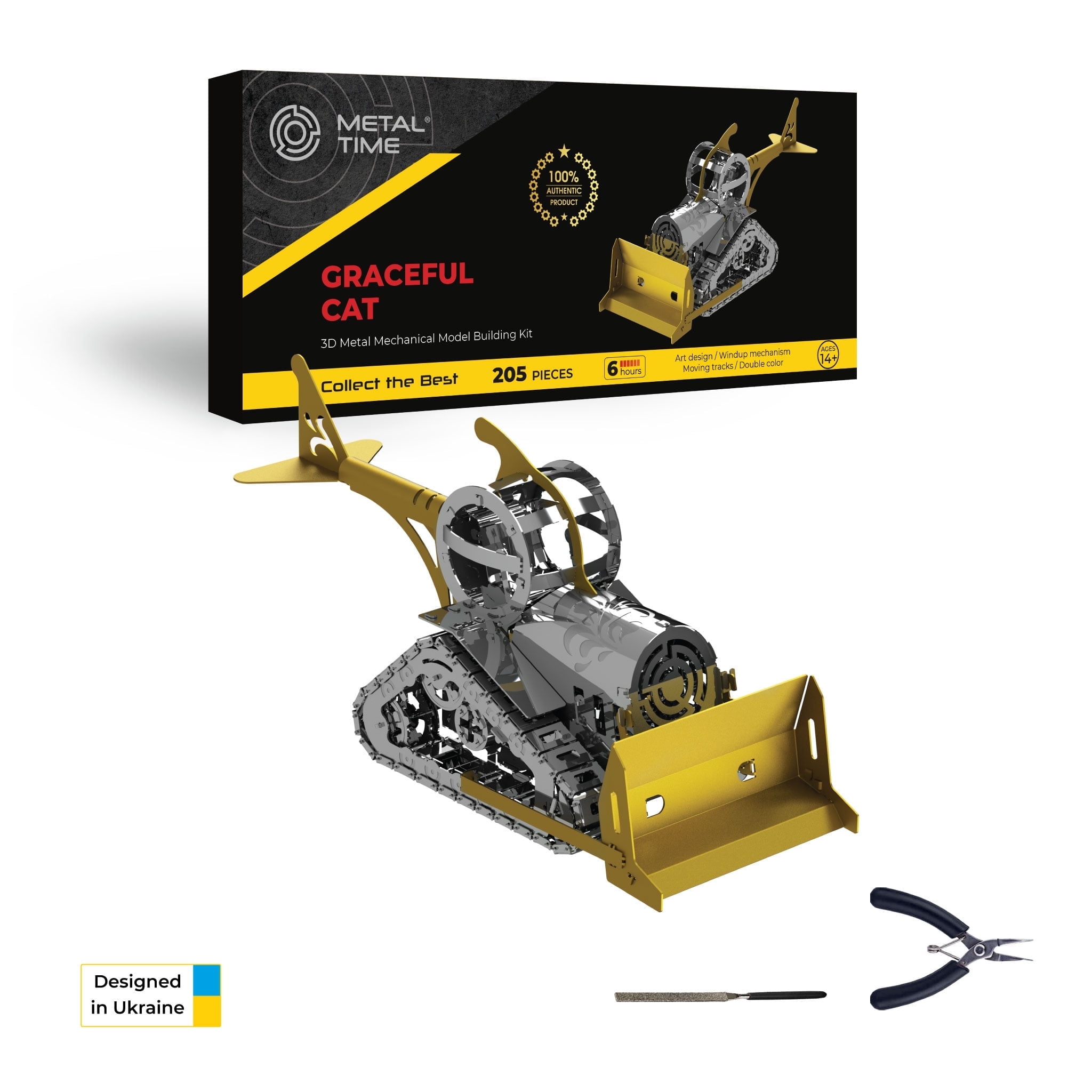Graceful CAT Bulldozer Mechanical Model DIY Kit - Walmart.com