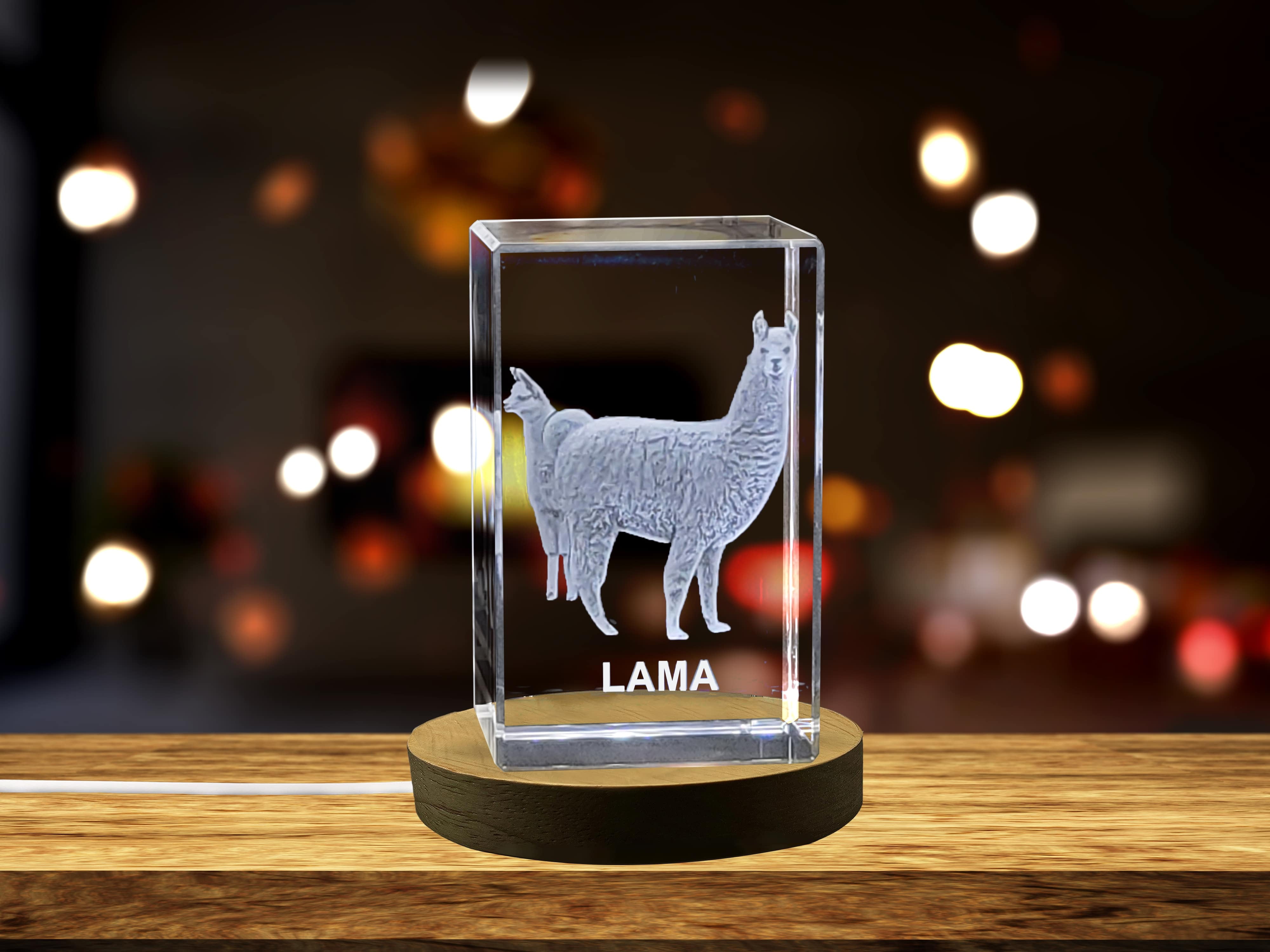 Graceful Llama Crystal Carvings | Exquisite Gems Etched with Regal ...
