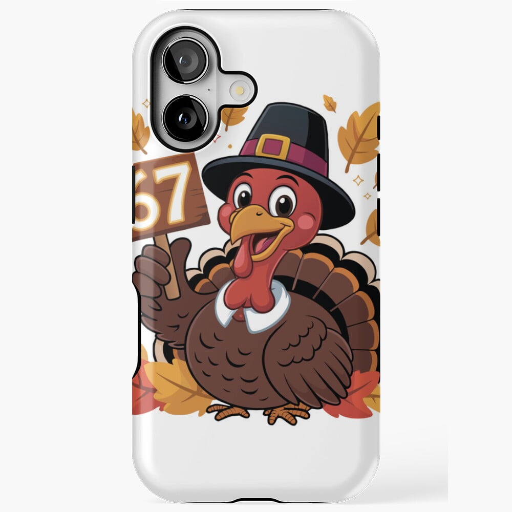 Graceful Turkey Meme Thanksgiving Six Seven Joke Case for iPhone 17 to ...