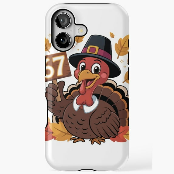 Graceful Turkey Meme Thanksgiving Six Seven Joke Case for iPhone 17 to ...
