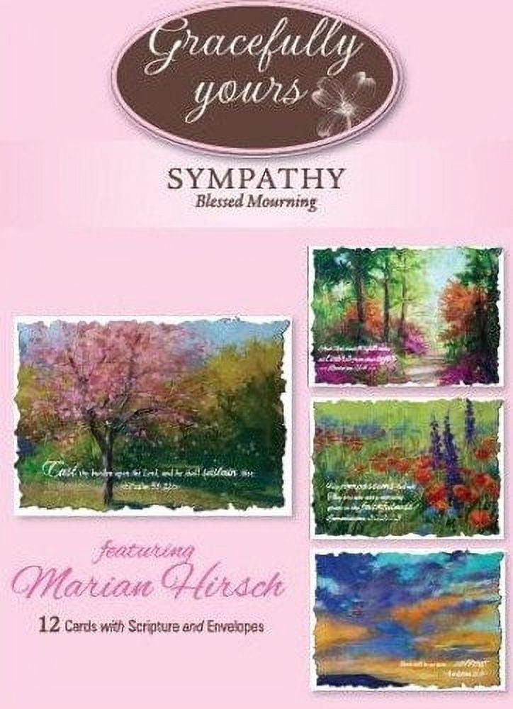 Gracefully Yours Blessed Mourning Sympathy Greeting Cards featuring ...