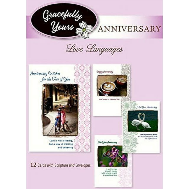 Gracefully Yours Love Languages Anniversary Greeting Cards - 12, 4 ...