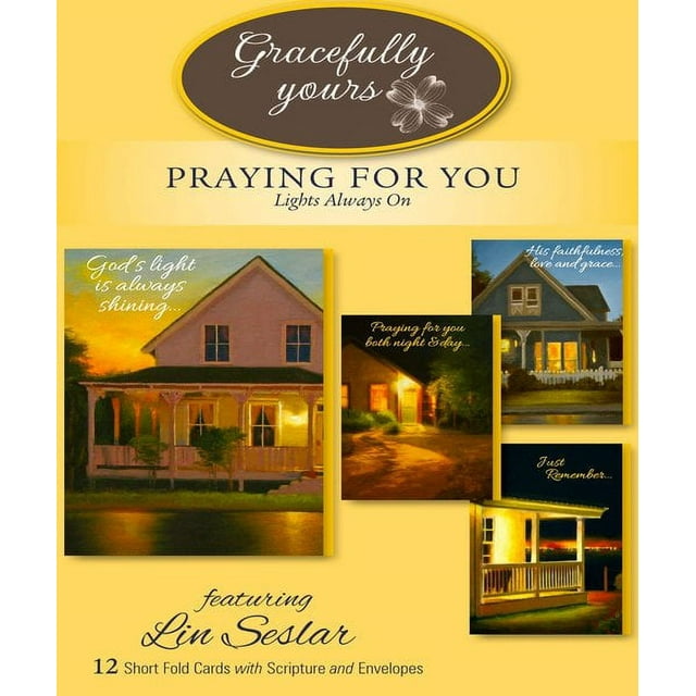 Gracefully Yours Praying for You - Lights Always On Greeting Cards ...