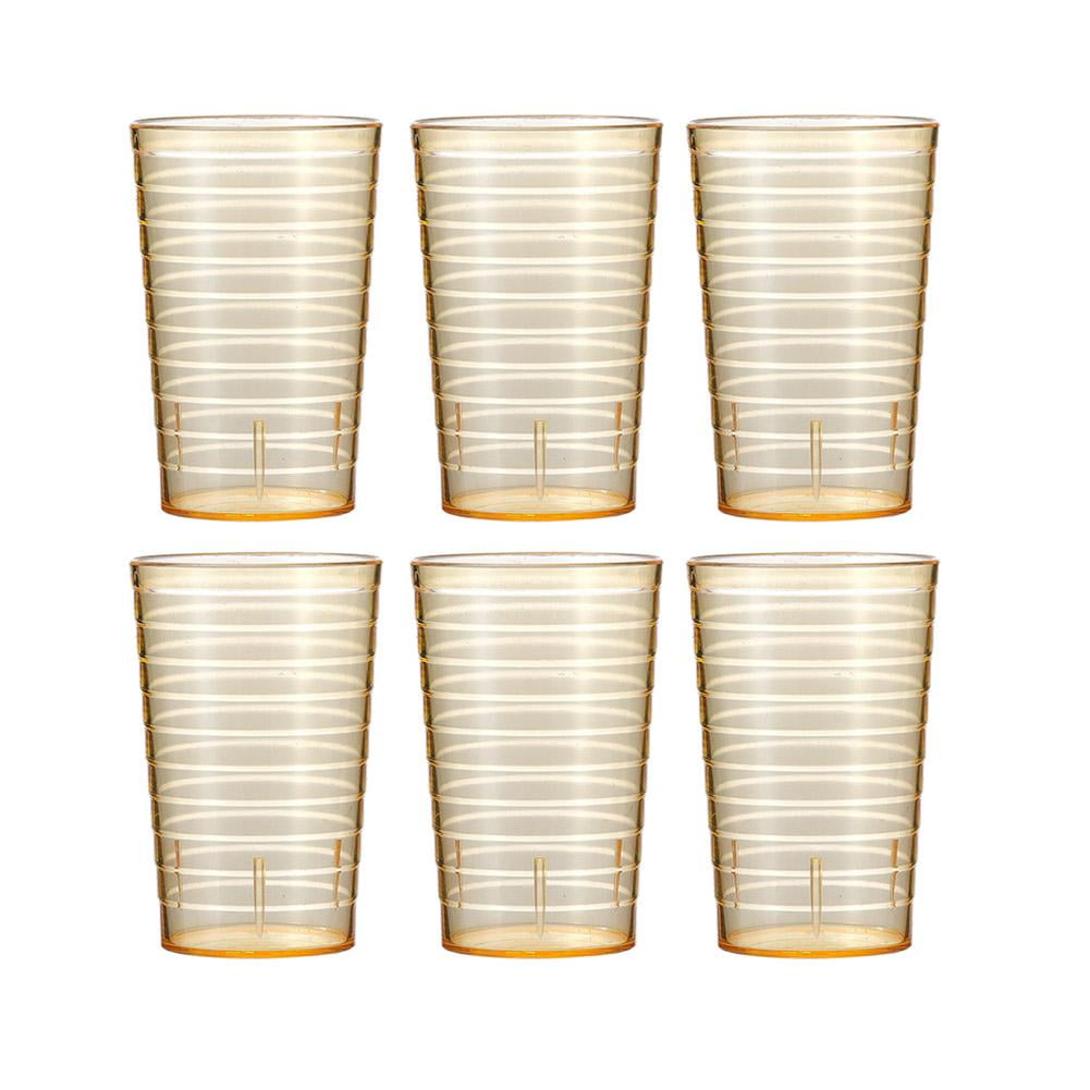 Gracefulvara 6pcs Cups For Acrylic High Grade Plastic Drinking Water ...