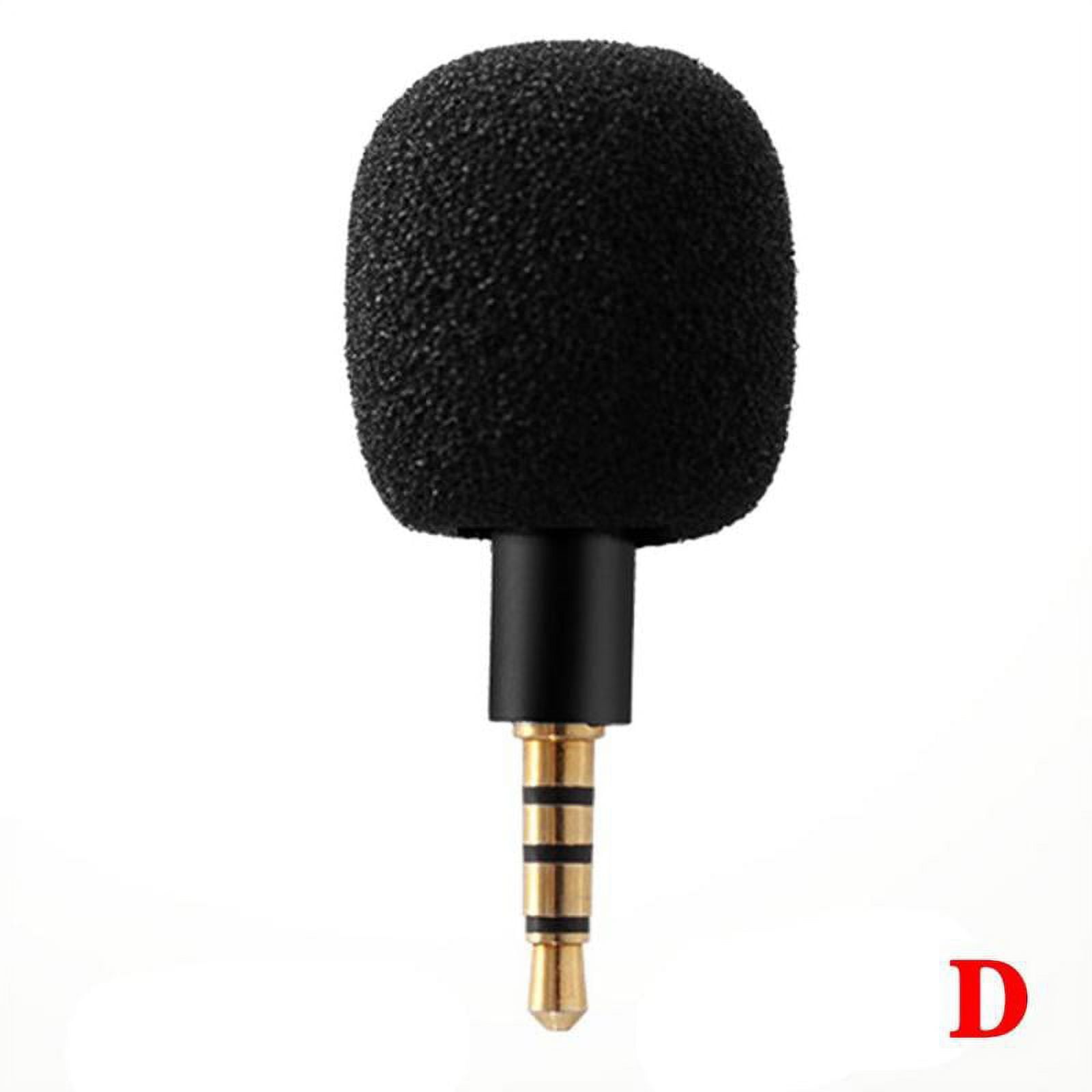Gracefulvara Black plug-in four-pole mini condenser microphone metal ...