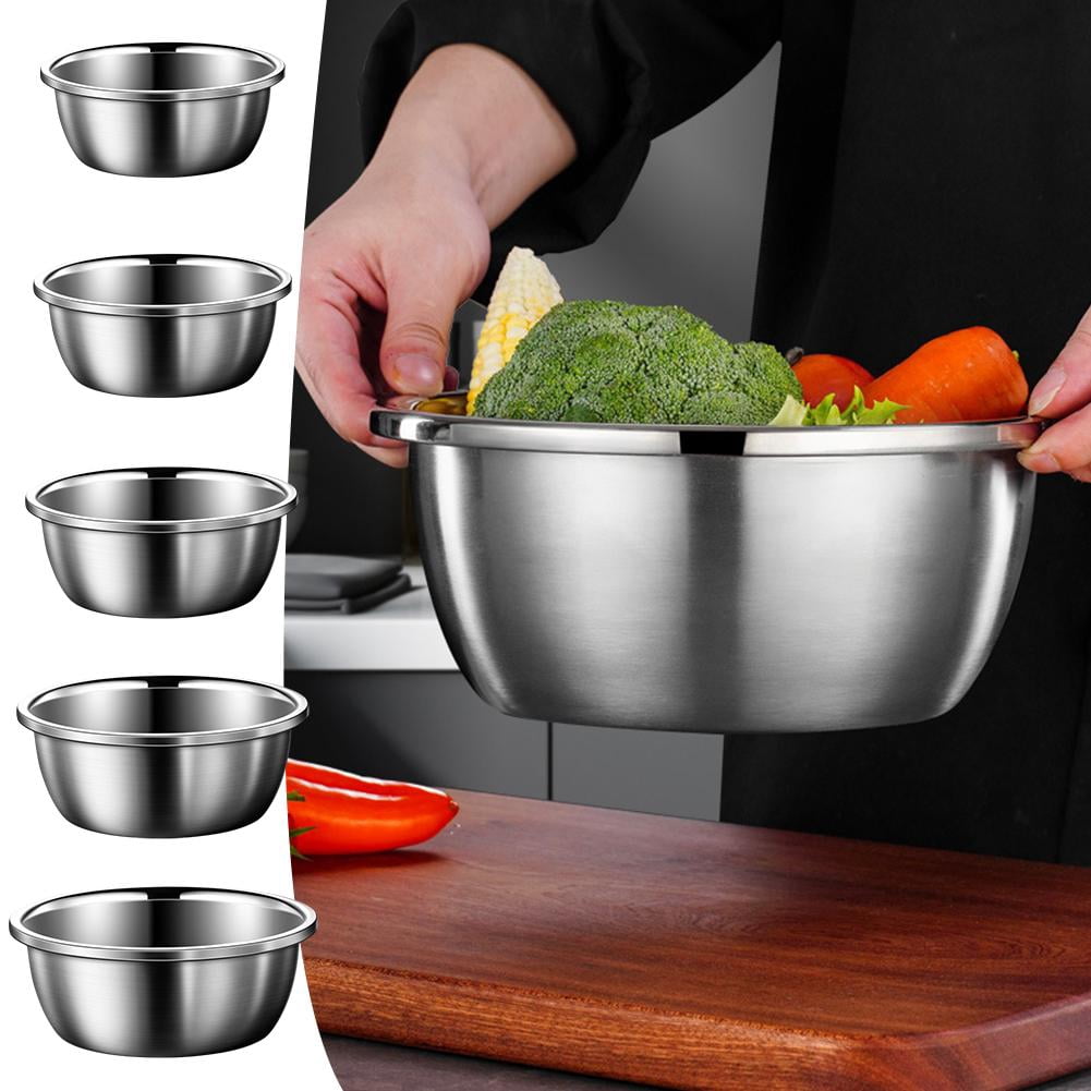 Gracefulvara Deep Mixing Bowl Cooking Baking Stainless Steel Kitchen ...