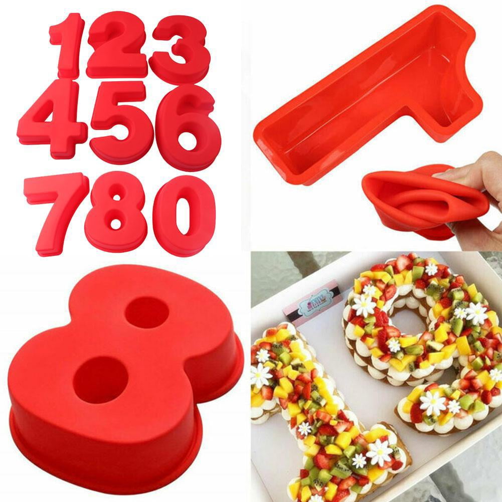 Gracefulvara Digital Mousse Cake Mould NonStick Baking Cake Moulds ...