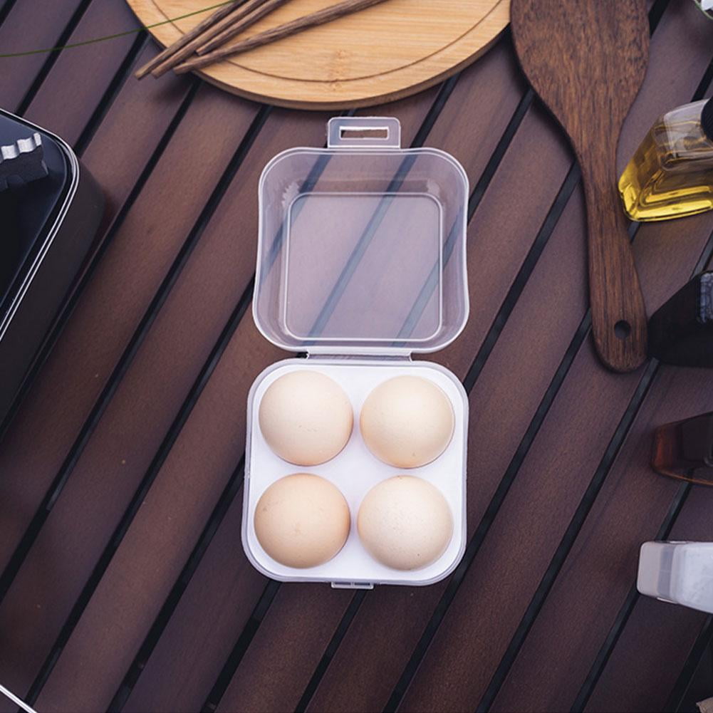 Gracefulvara Egg carton 4 Compartments Egg Organizer Colorful Egg ...