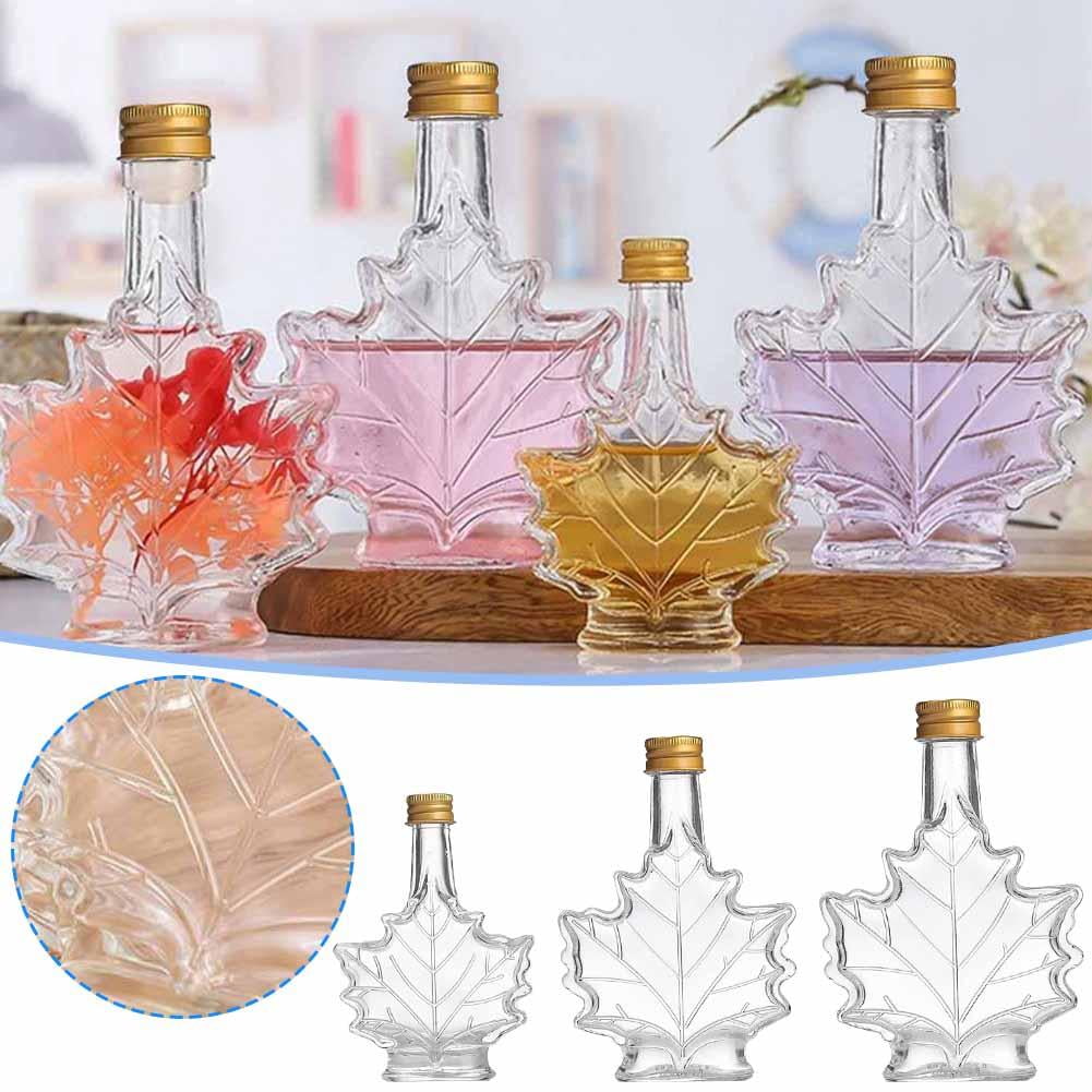 Gracefulvara Glass Maple Syrup Bottles JarsGlass Syrup Dispenser ...