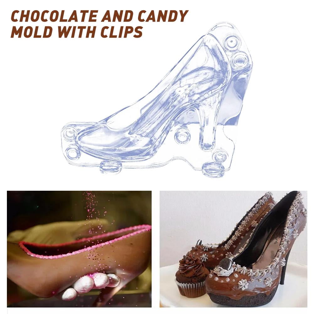 Gracefulvara High Heel Shoes Mould 3D Chocolate Candy Cake Jelly 7W3Q ...