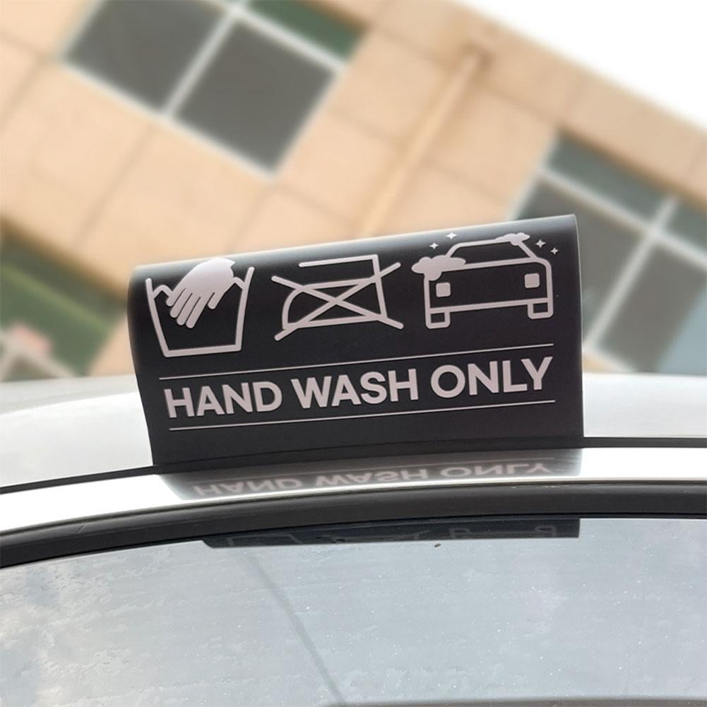 Gracefulvara (Large) hand wash only car wash label stickers tailgate ...