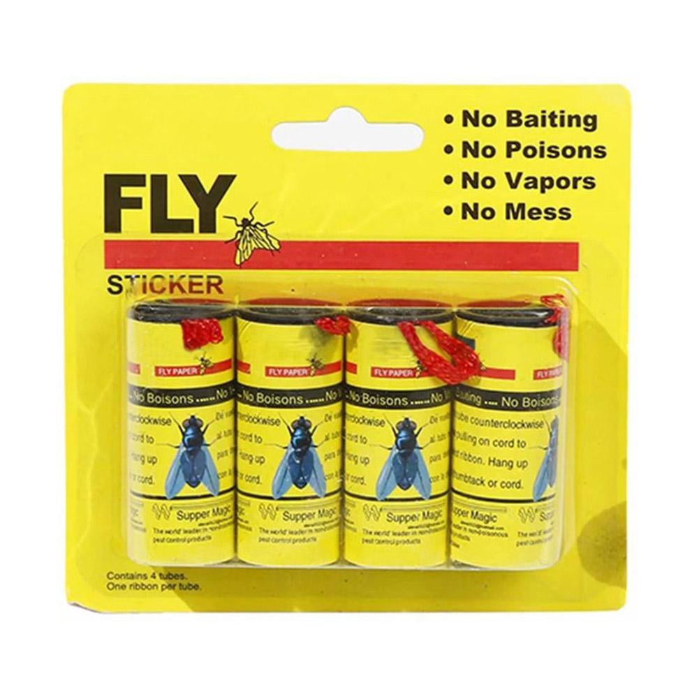 Gracefulvara One Board Fly Trap Sticky Fly Roll Yellow Card Fly Roll ...