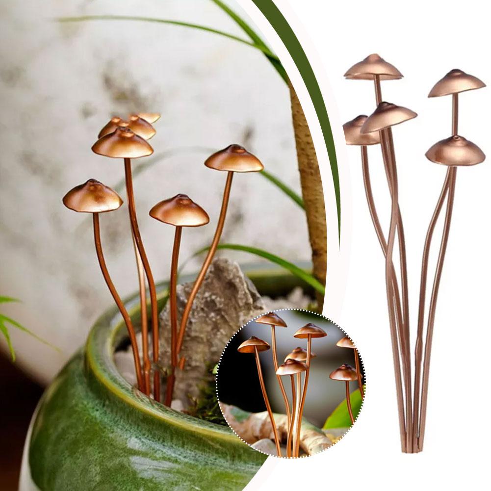 Gracefulvara Outdoor Mushroom DecorMetal Mushroom Garden Statue ...