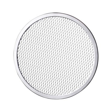 Round Pizza Baking Tray Carbon Steel Perforated Non-Stick Tray Pizza ...