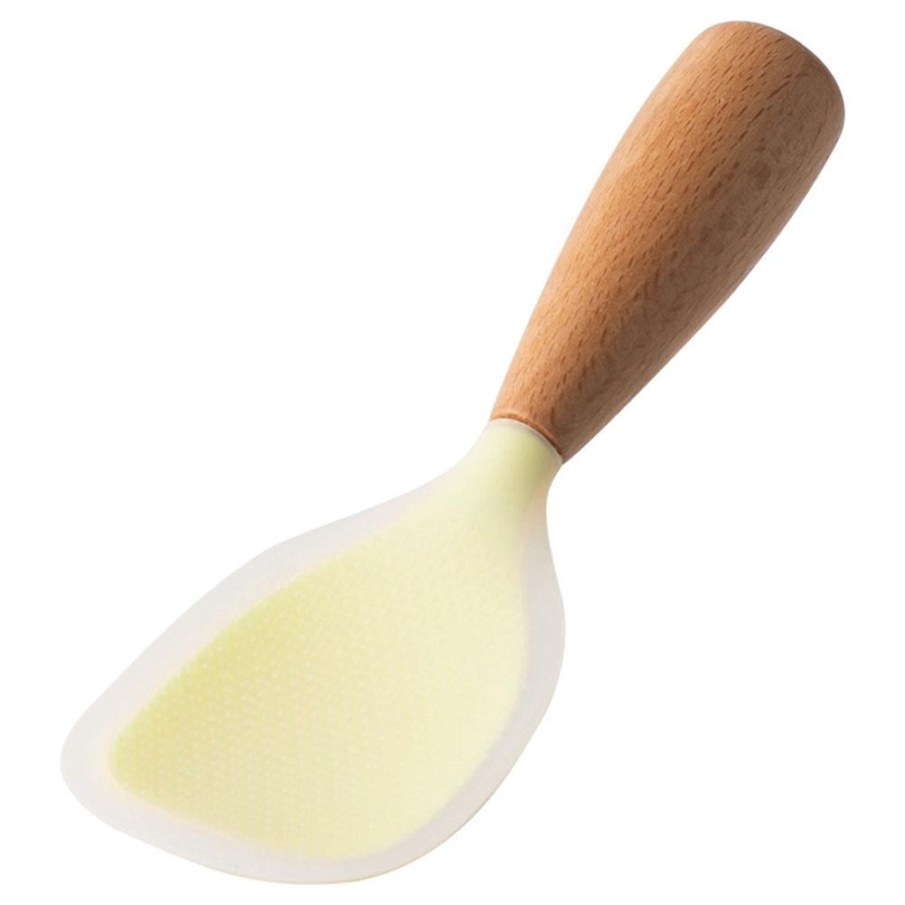 Gracefulvara Silicone Rice Spoon High Temperature Resistant Wooden ...