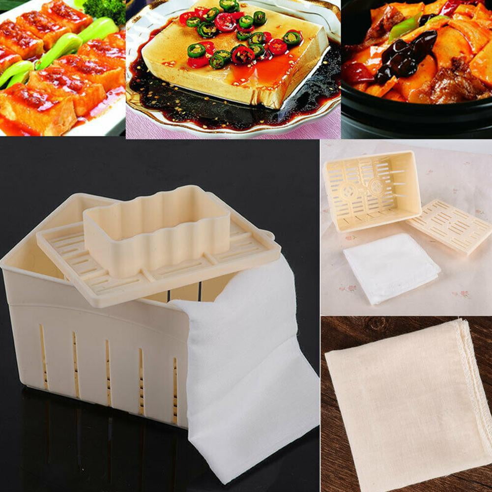 Gracefulvara Tofu Maker Press Mold Kit Cheese Cloth DIY Soy Pressing ...
