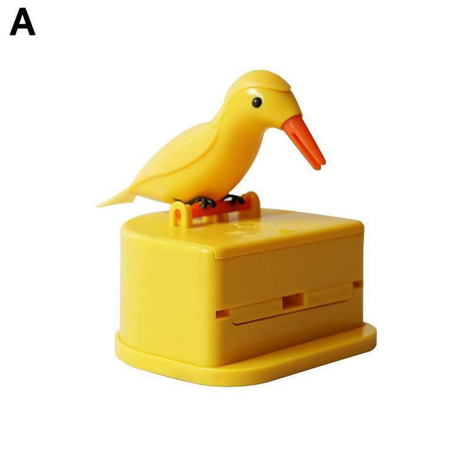 Gracefulvara Yellow Bird Yellow Bottom Toothpick Box Automatic ...