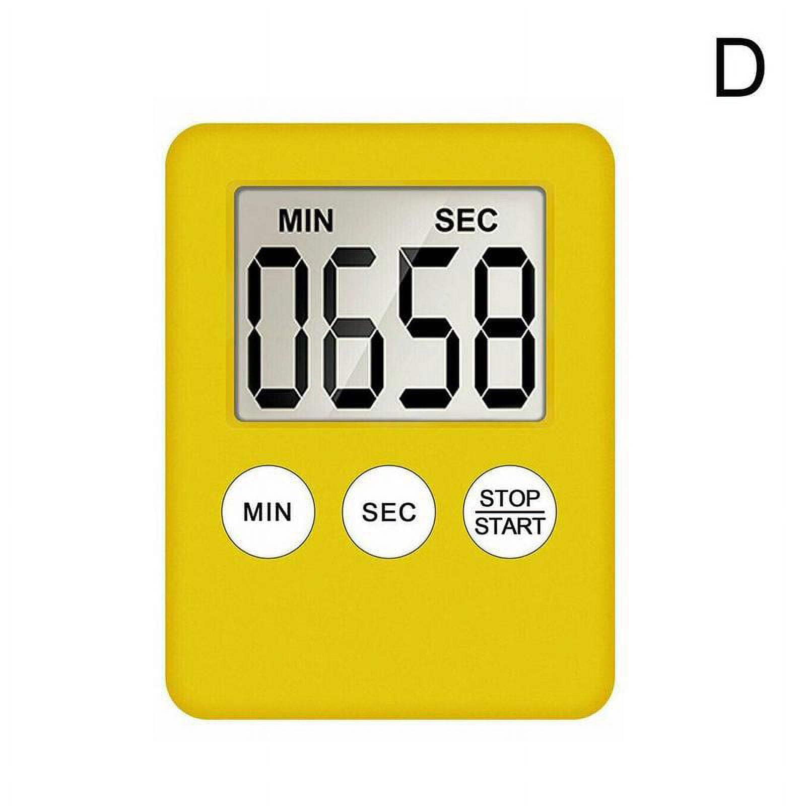 Gracefulvara Yellow Kitchen Timer Countdown Electronic Clock Stopwatch ...
