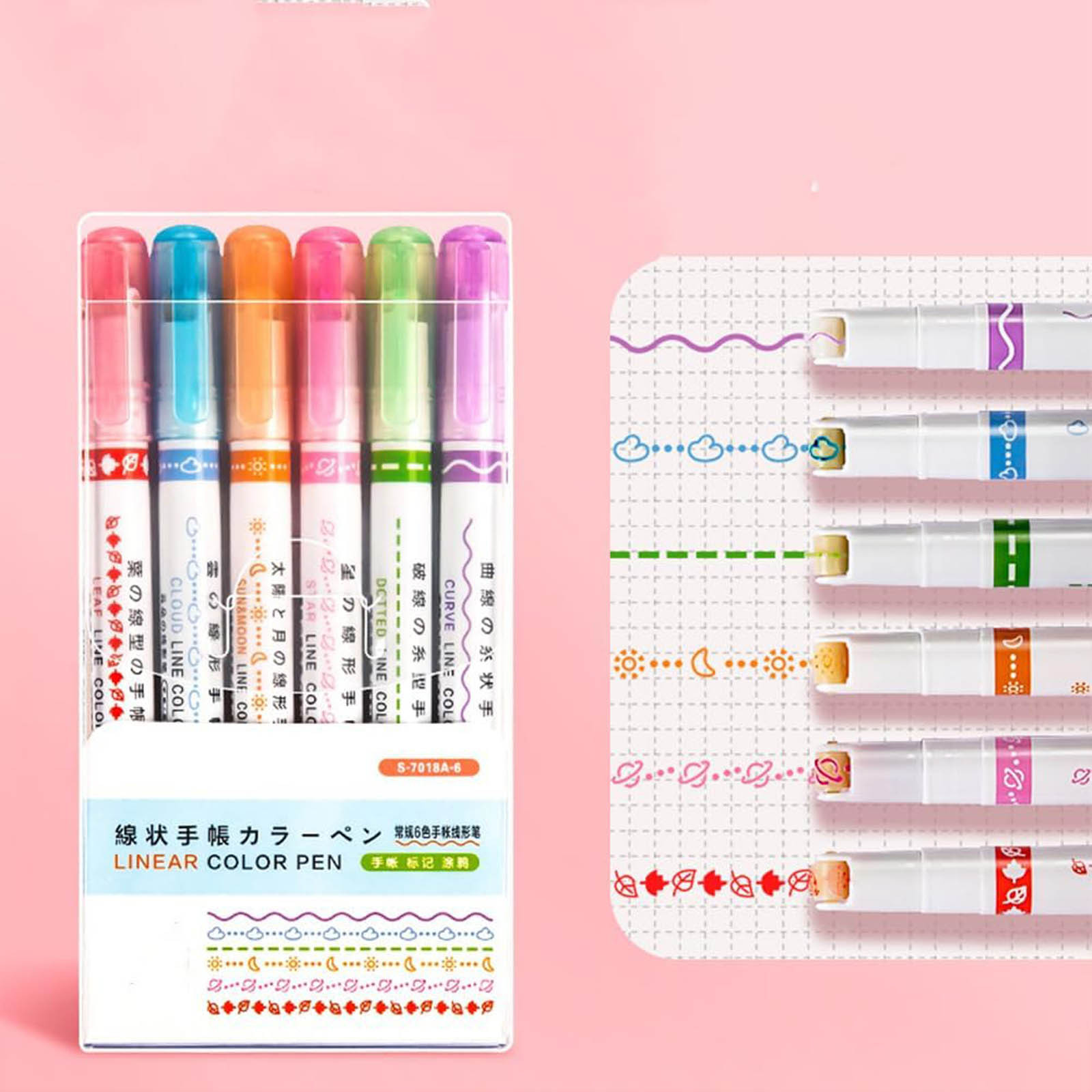 Gracegrip Magicborder Pen Border Pen Border Stamp Pens For Drawing Note ...