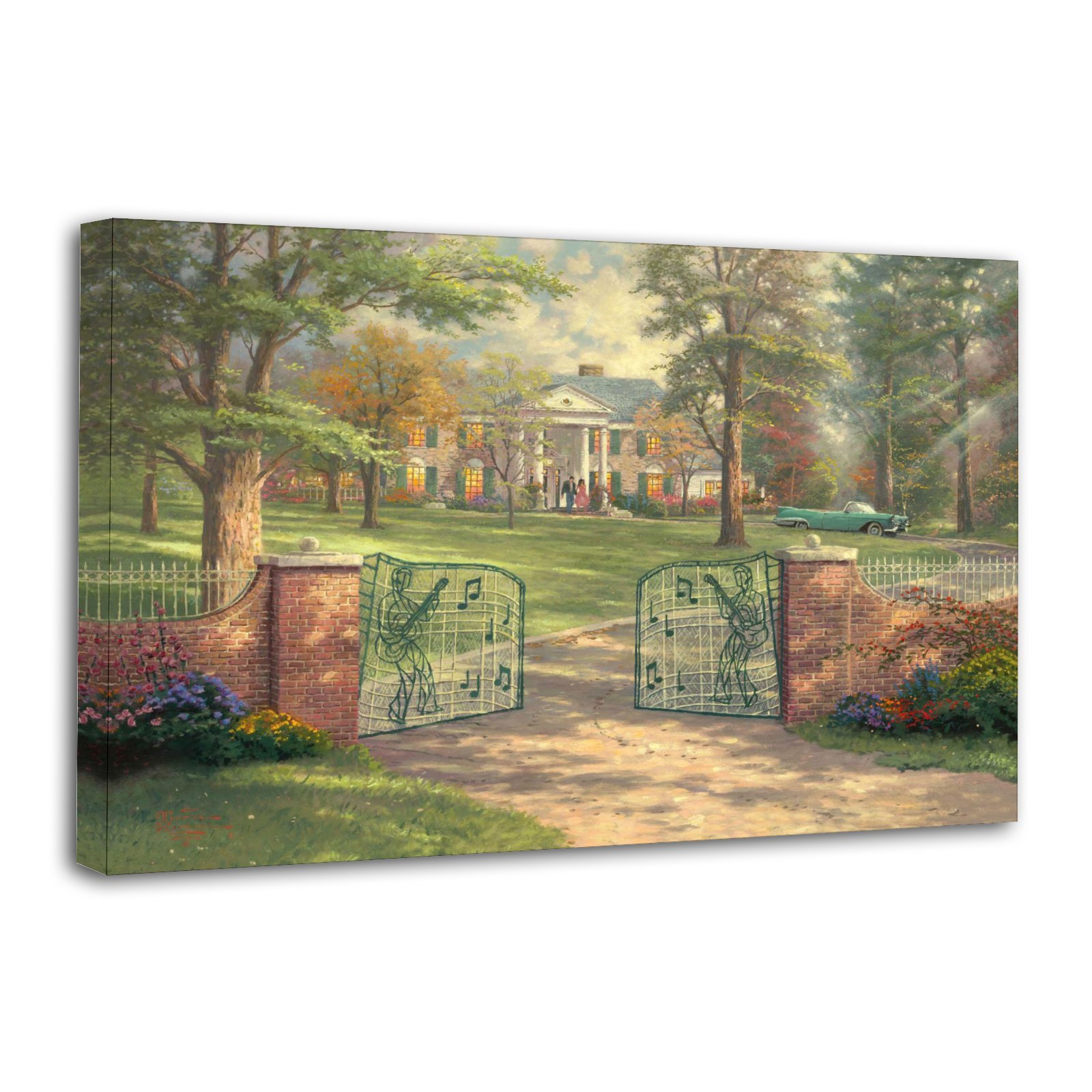 Graceland 50th Anniversary Canvas Poster Wall Art Picture Prints ...