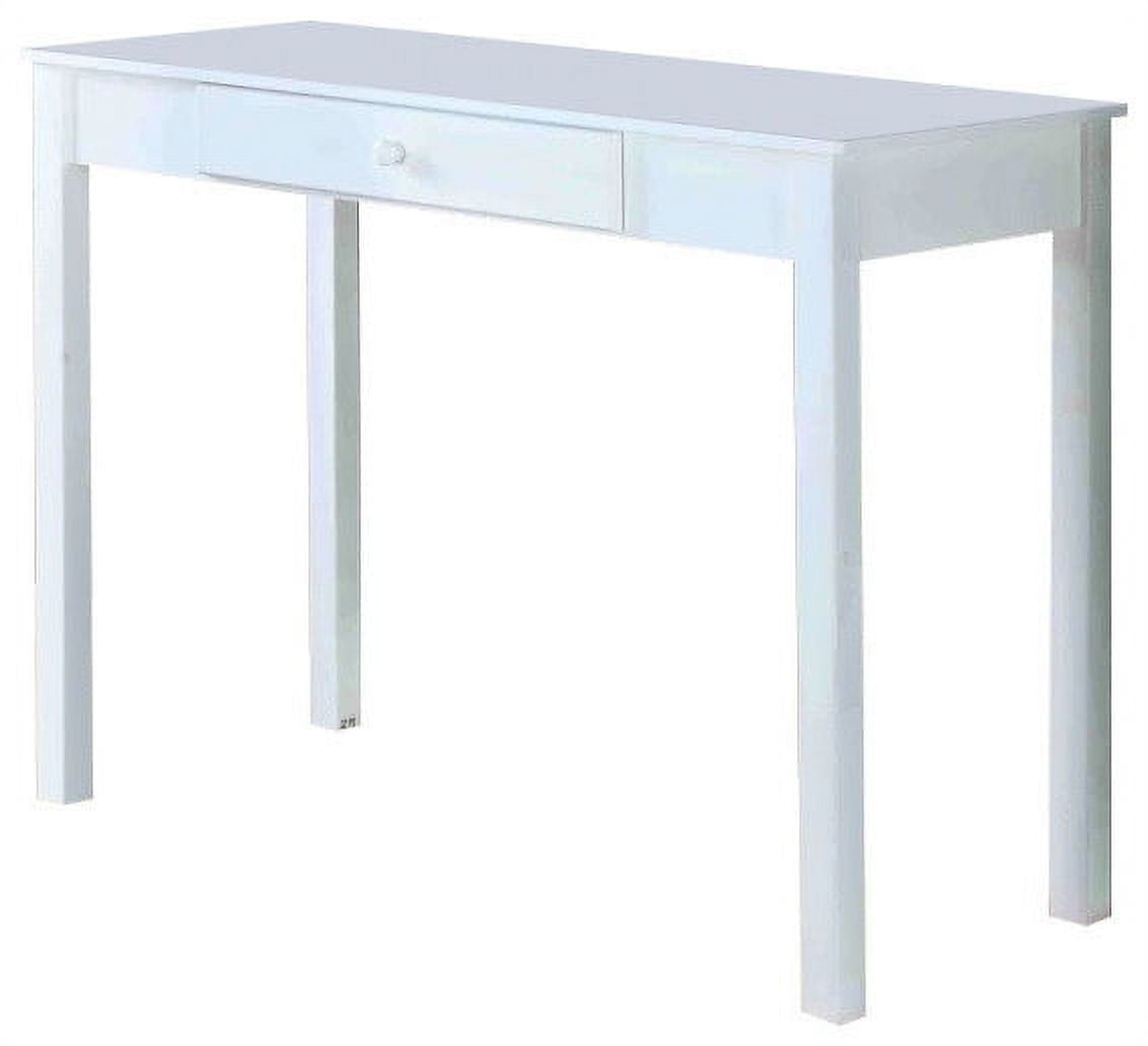 Gracelyn Furniture: White Wood Contemporary Writing Desk with Storage ...