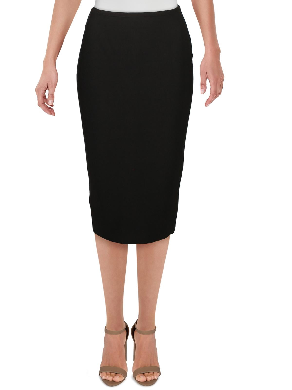 Gracia Womens Stretch Professional Pencil Skirt Black Size S - Walmart.com