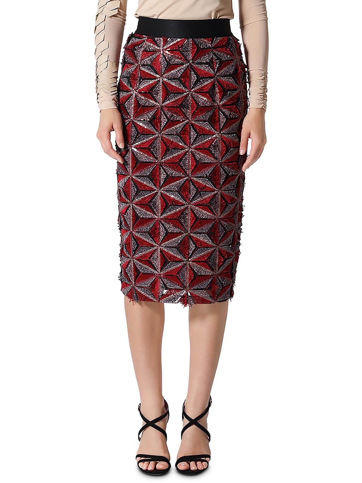 Gracia womens Sequin Beaded Pinwheel Midi Skirt, m - Walmart.com