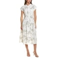 Gracia womens Floral Ruffle Work Belt Dress, m, White - Walmart.com