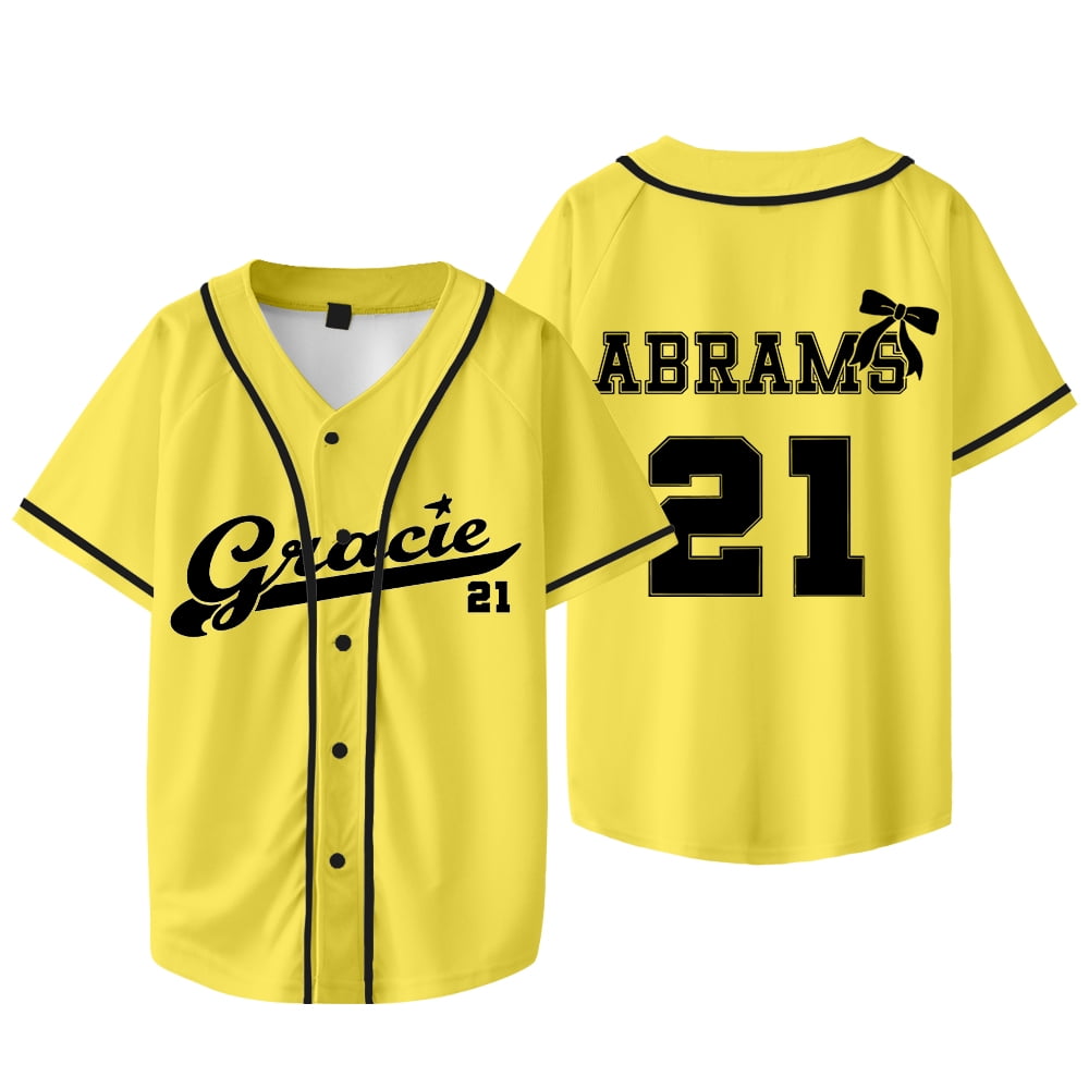 Gracie Abrams 21 Baseball Jacket Tee The Secret of Us 2025 Merch Jersey ...