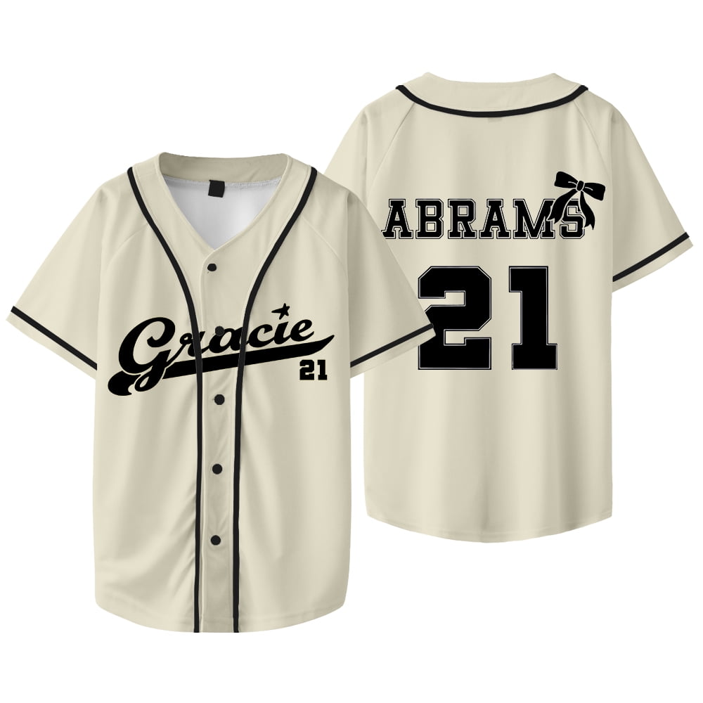 Gracie Abrams 21 Baseball Jacket Tee The Secret of Us 2025 Merch Jersey ...