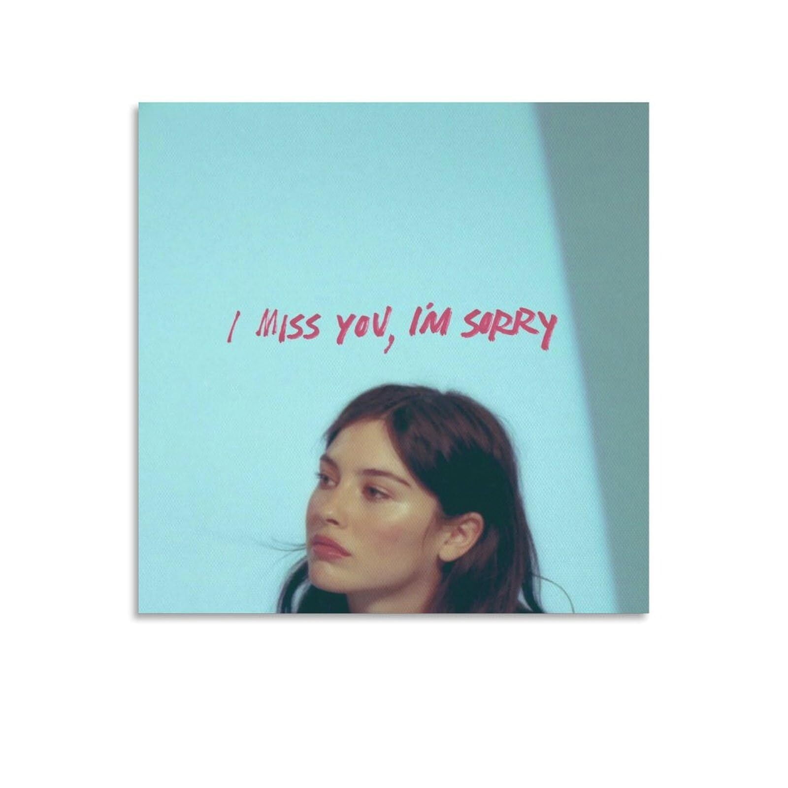 Gracie Abrams I Miss You, I'm Sorry Canvas Poster Bedroom Decoration ...