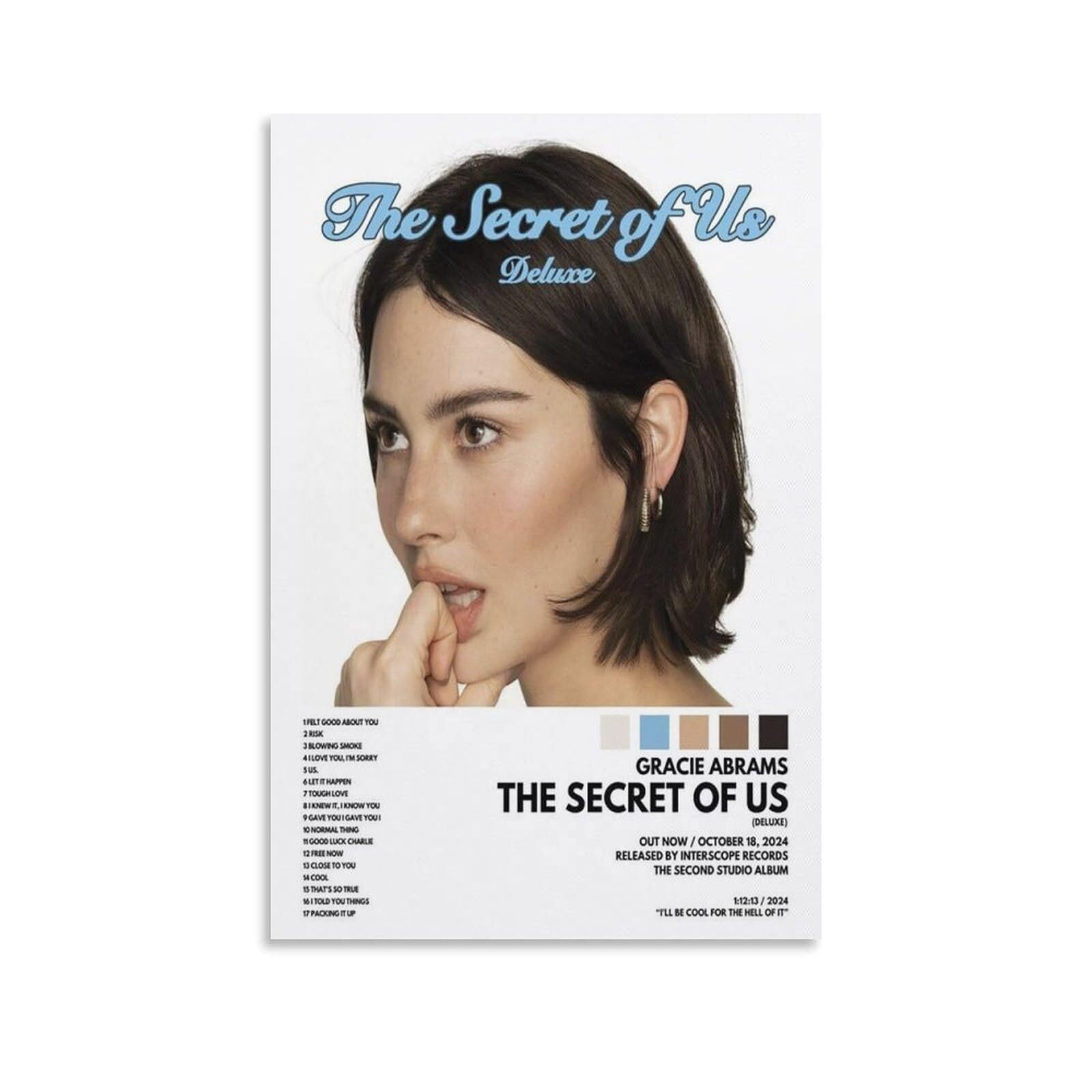 Gracie Abrams' Secret of Us Album Poster (2) Canvas Painting Poster ...