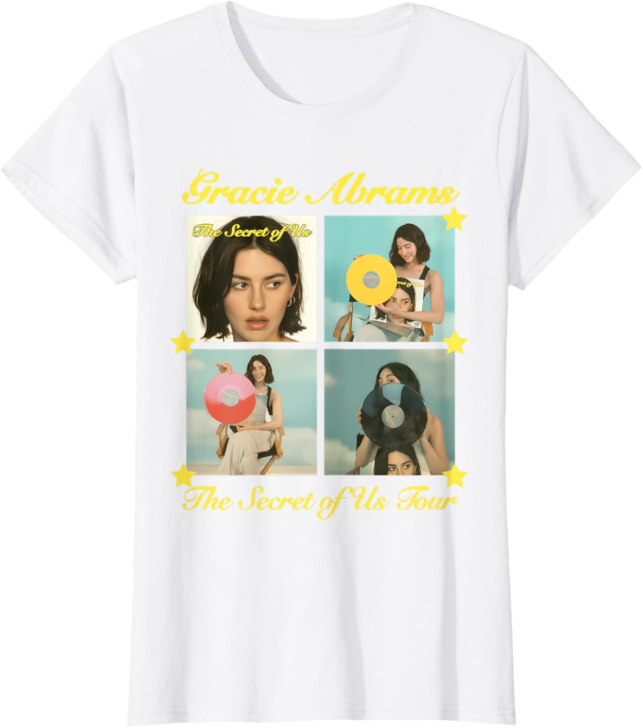 Gracie Abrams The Secrets of Us Album T - Shirt - Walmart.com