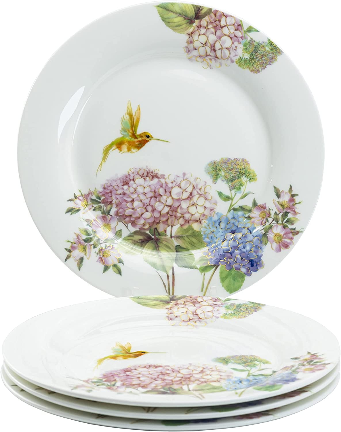 Gracie Bone China Hydrangea Everlasting Dessert / Salad Plate 7.5-Inch ...