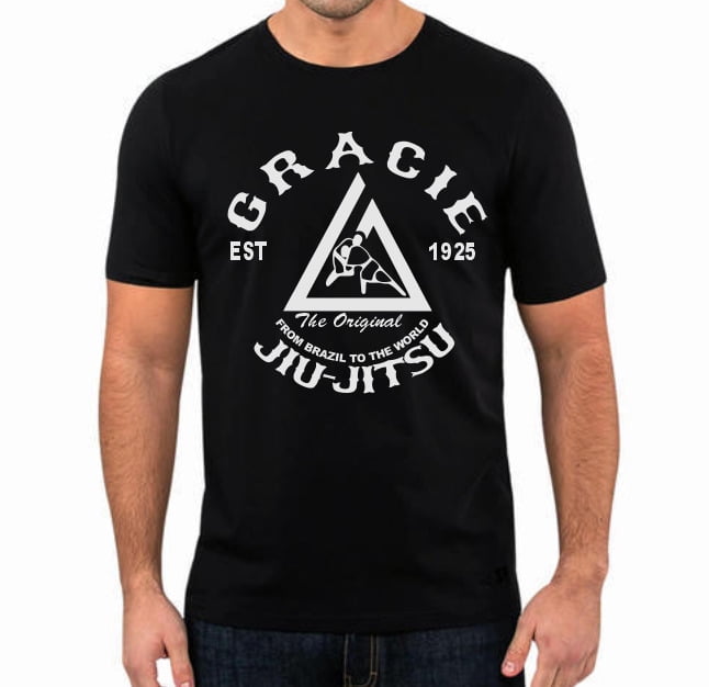 Gracie Brazilian Jiu Jitsu MMA Fighter T shirt tee BJJ - Walmart.com