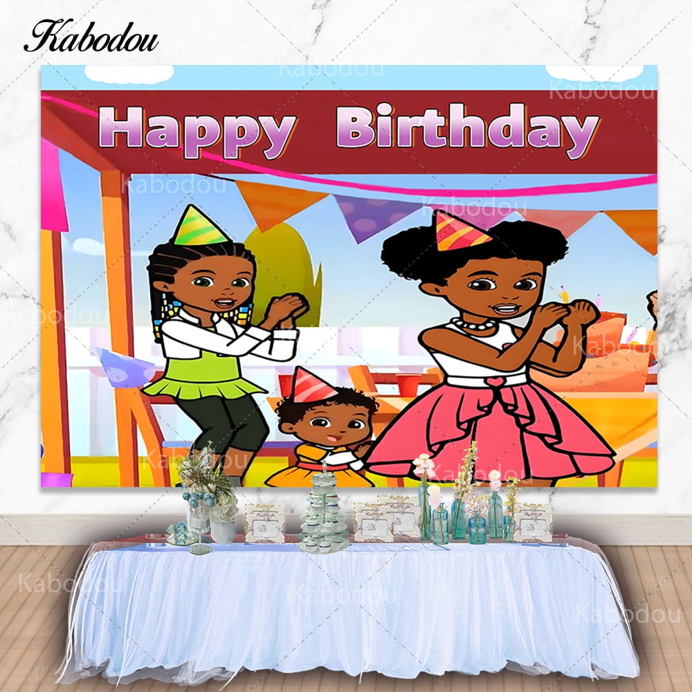 Gracie Corner Backdrop Birthday Party Background Shower Photo Cartoon ...