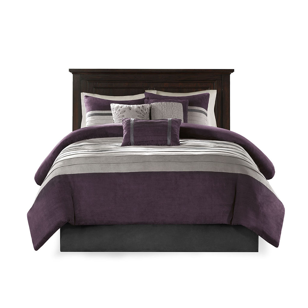 Gracie Mills Bryony 7-Piece Microsuede Comforter Set - GRACE-3264 ...