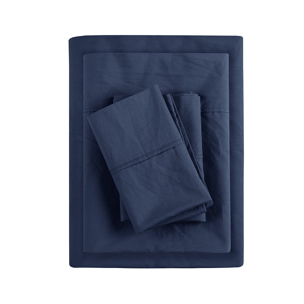 Gracie Mills Clementine 200 Thread Count Year-Round Cotton Percale Sheet Set - GRACE-10699 ...