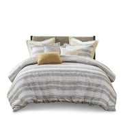 Gracie Mills Nicholson Abstract Jacquard Comforter Set with Decorative ...