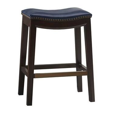 Gracie Mills Consuelo Woven Faux Leather Counter Stool - 24"H - GRACE ...